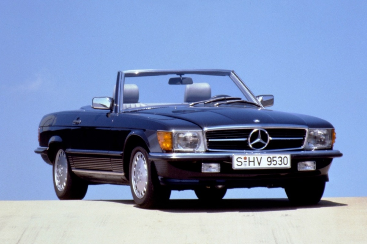 Mercedes SL W107 (1971 - 1989) | Auto55.be | Retro