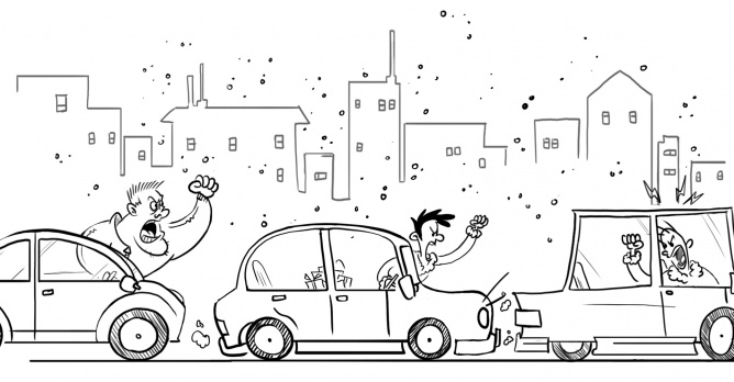 Studie: verkeersagressie wekt verkeersagressie op | Auto55.be | Nieuws